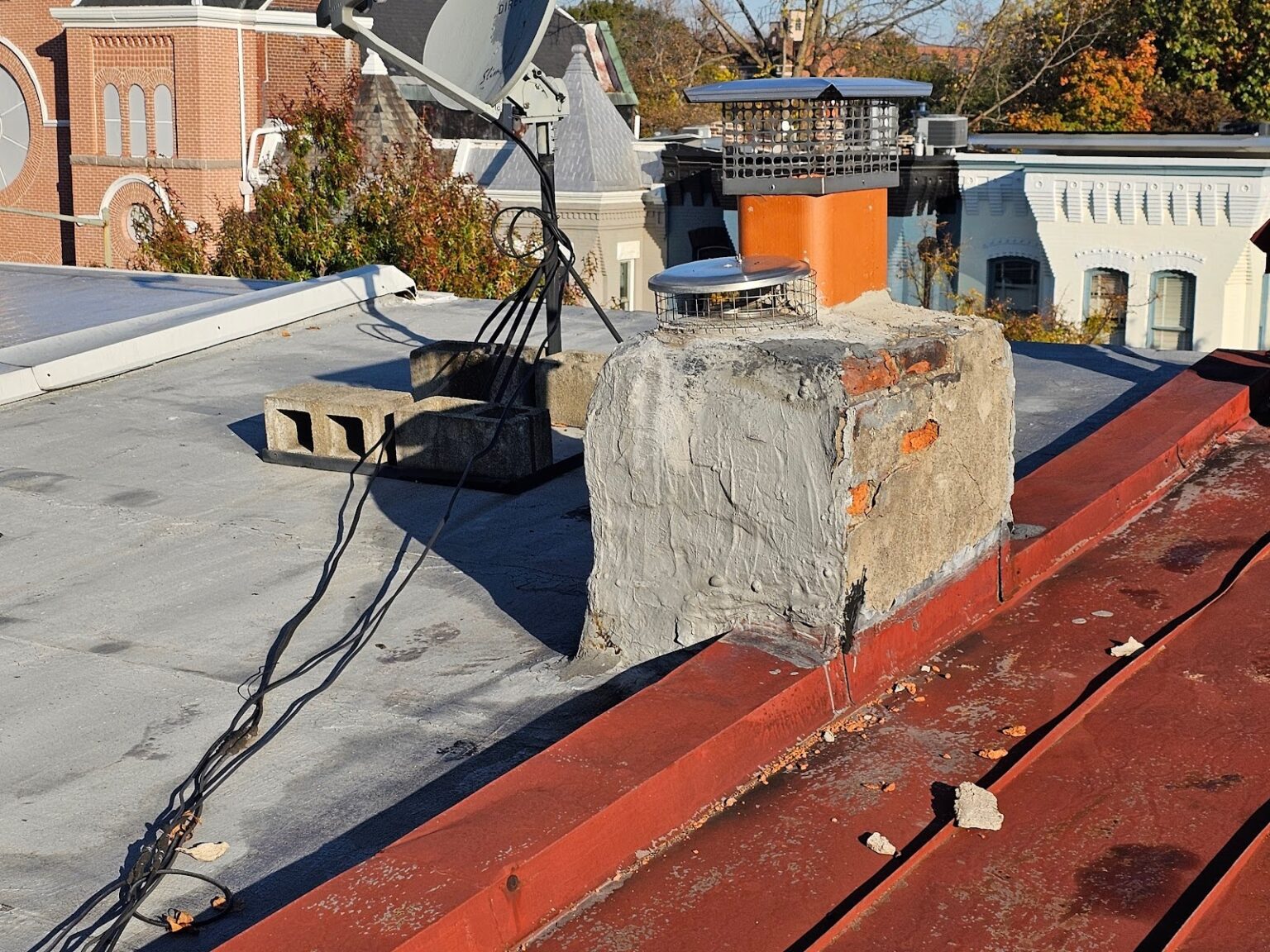 Chimneys Falling Apart Over Rooftops - Part I - Dupont Roofing DC